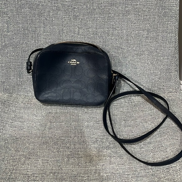 Coach | Bags | Coach Navy Mini Camera Crossbody Bag | Poshmark